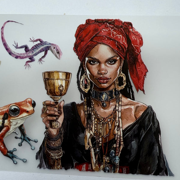 PET 3D raised tape Imbolc and Voodoo tape,one roll fashion, junk journ ...